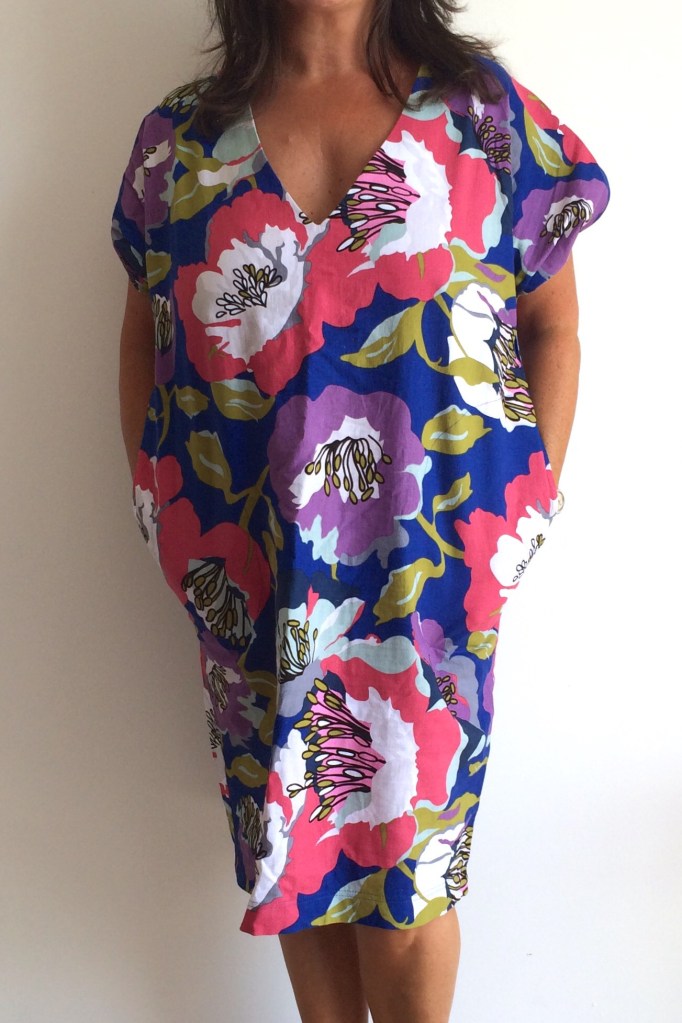 Vogue 1496 Linen ‘Cocoon’ Dress | Sewchet