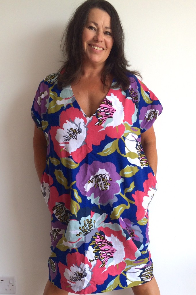 Vogue 1496 Linen ‘Cocoon’ Dress | Sewchet